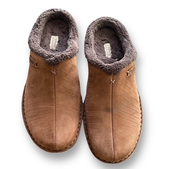 Teva | Shoes | Teva Kiru Leather Slip On Mule Slipper Brown Womens 6 ...